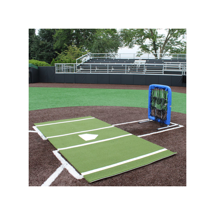 On-Deck Sports Batting Mat Pro w/ Inlaid Home Plate 12' x 6' (Lined ...