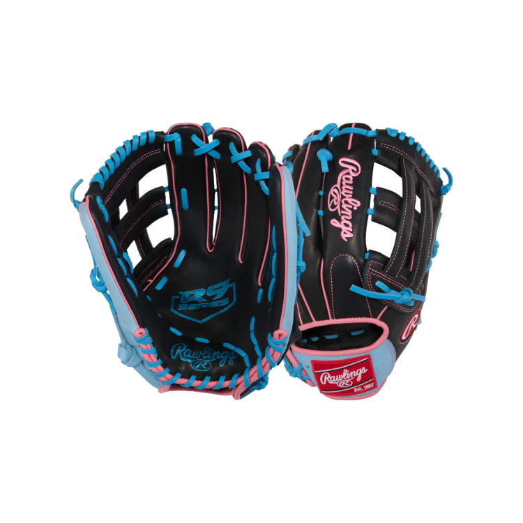 Rawlings R9 12.75" Outfield Baseball Glove R93029-6BP — Baseline Sports ...